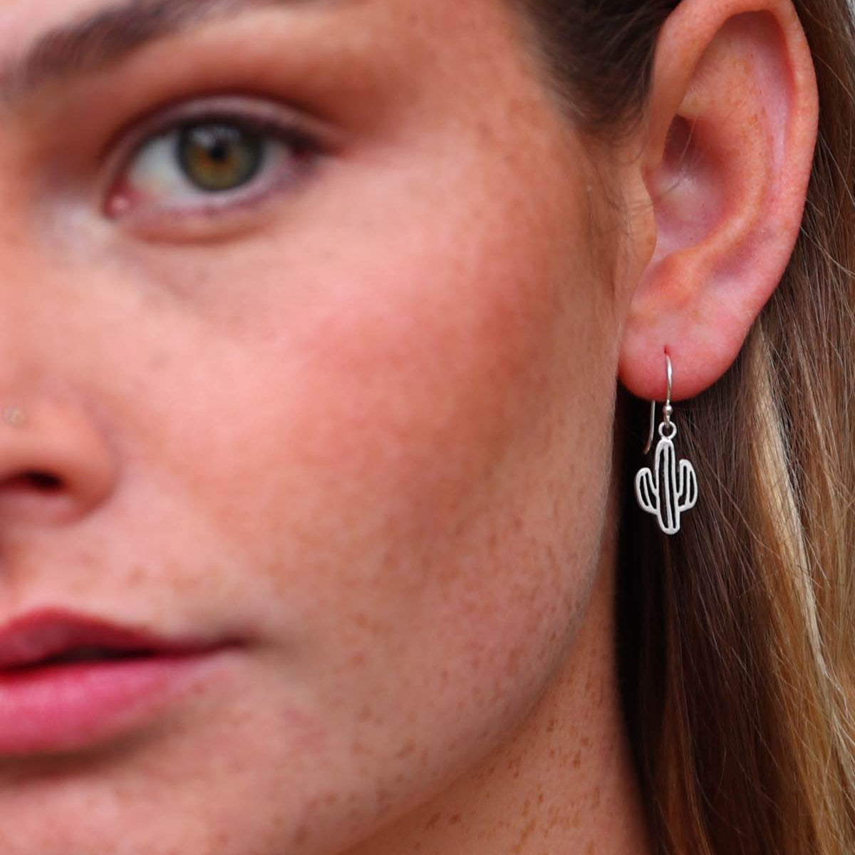 Cactus Capers Silver Earrings | Karma East Australia