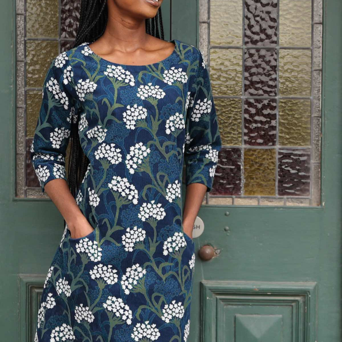 Jamie Cotton Corduroy Dress Yarrow | Karma East Australia