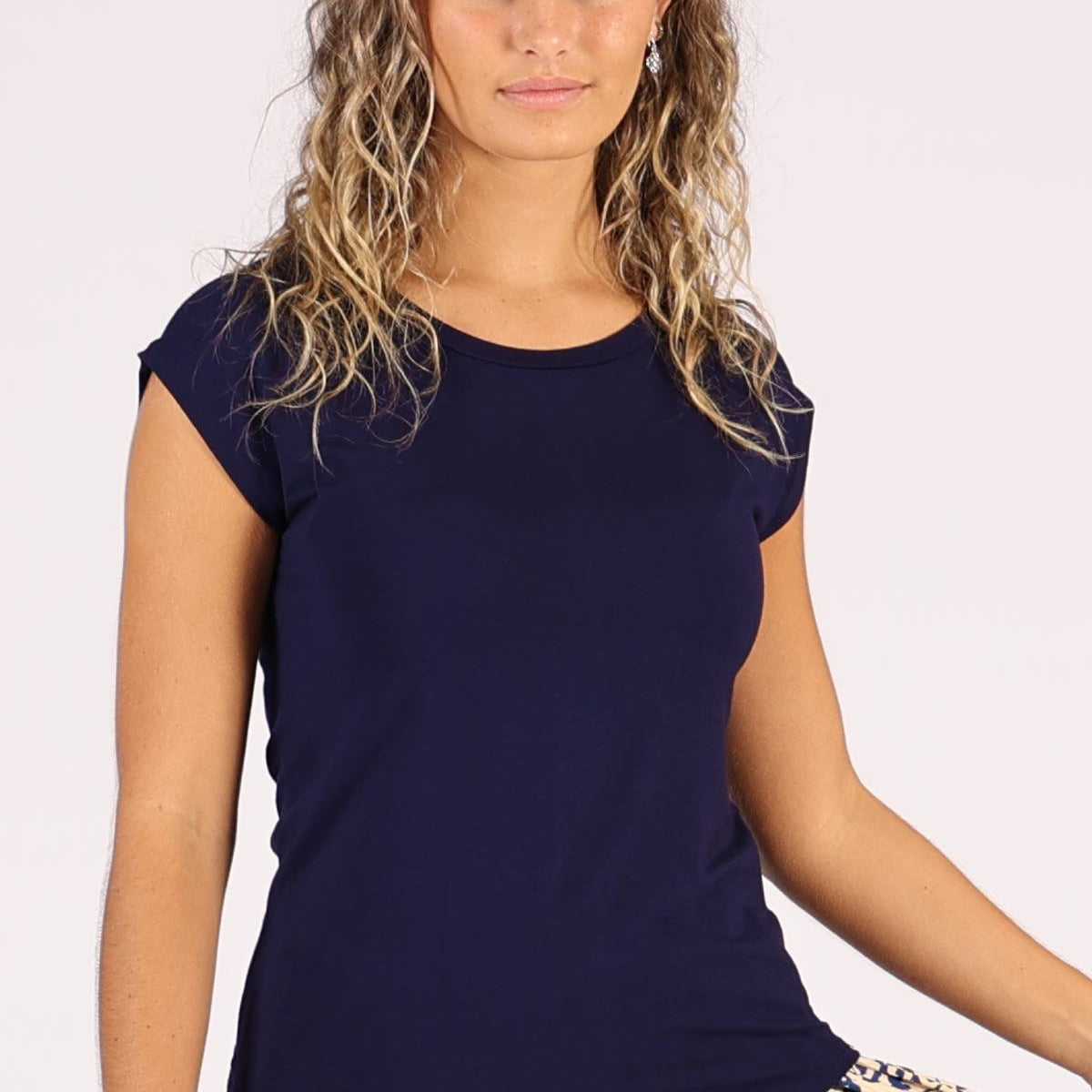 Shell T-shirt Navy Blue | Karma East Australia