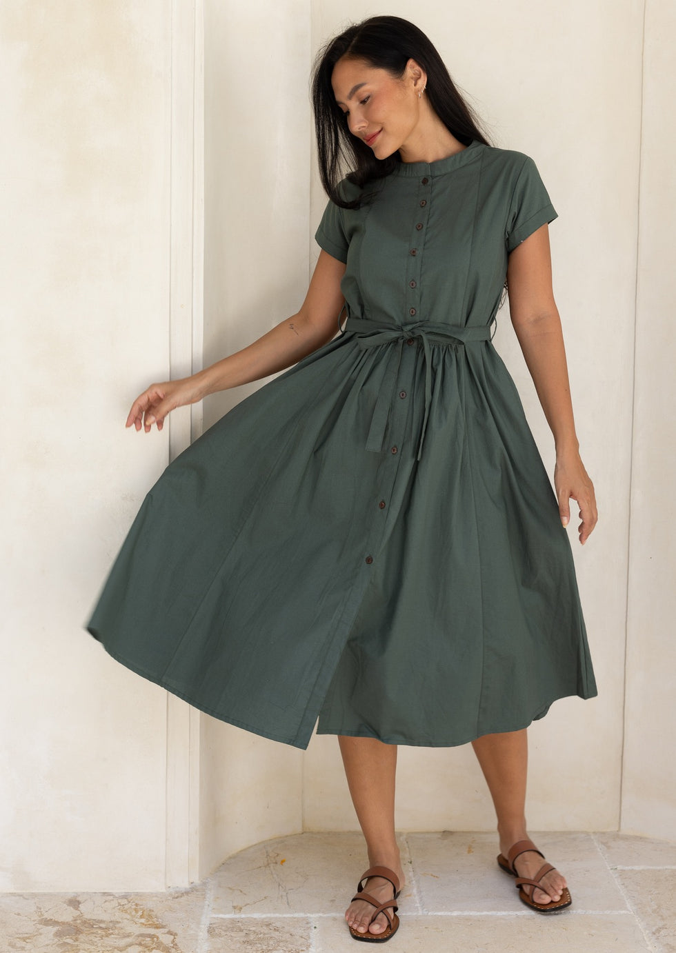 Plain Cotton Dresses - Karma East