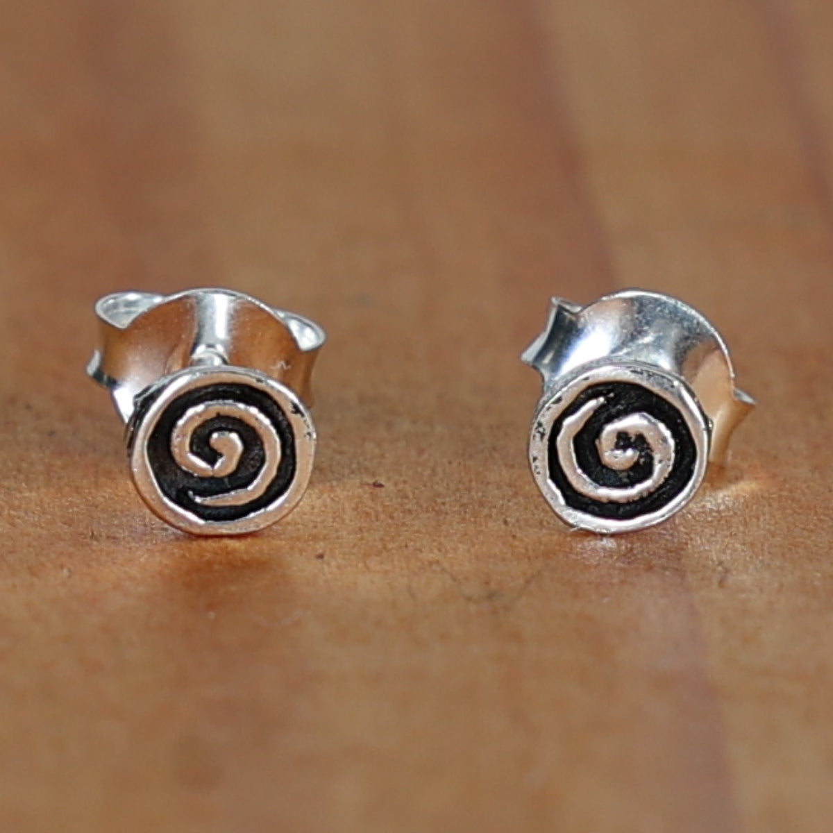 Swirls Silver Studs | Karma East Australia