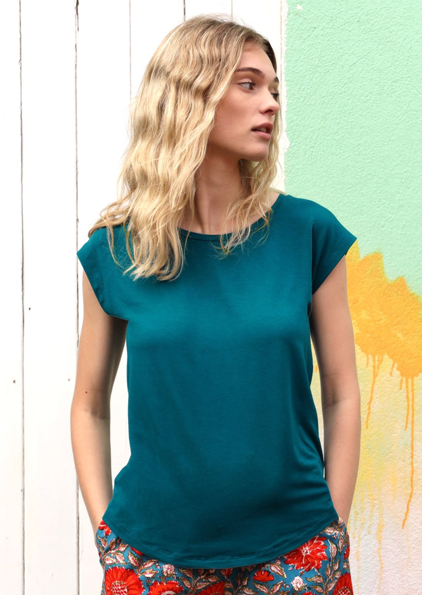 Shell T-shirt Teal | Karma East Australia